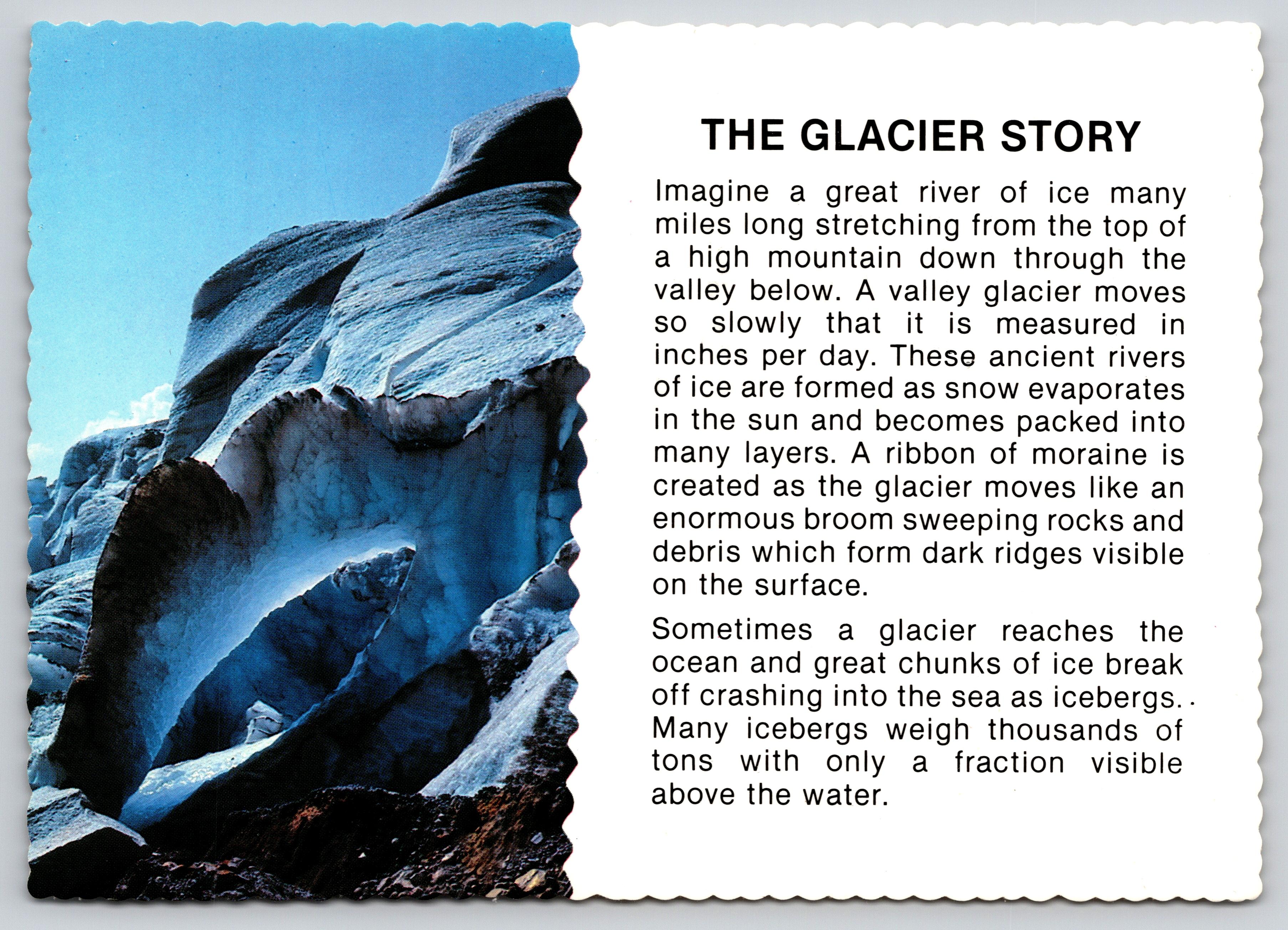 Postcard The Glacier Story Icebergs Geomorphology - 13930
