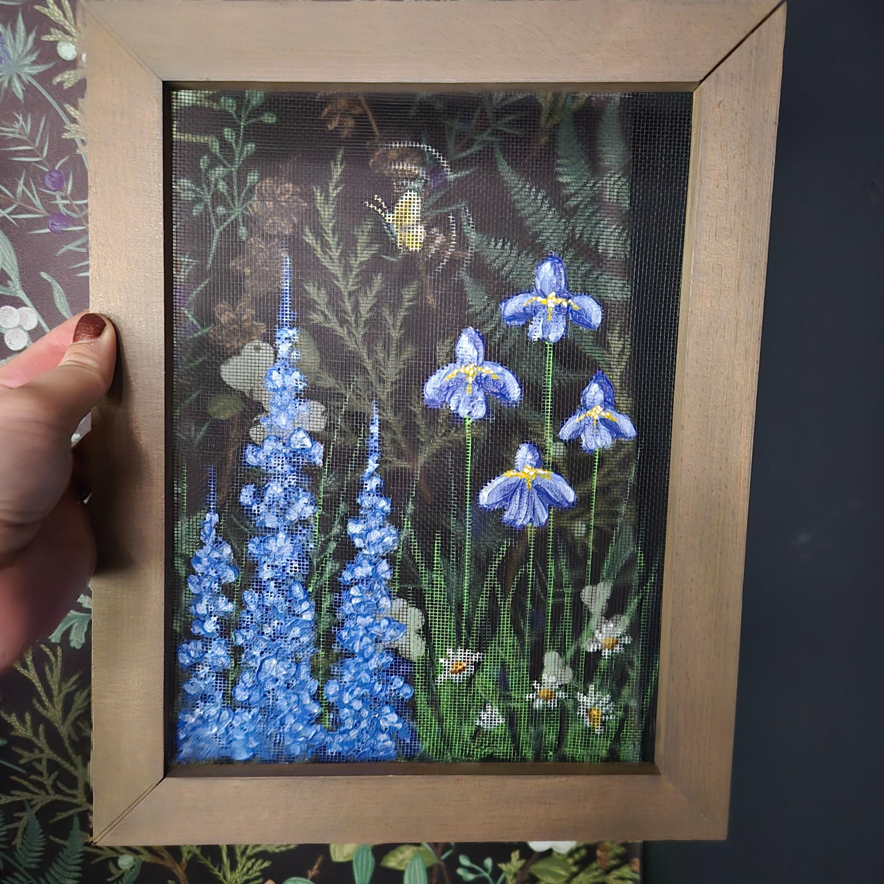 Rustic Painting On Screen