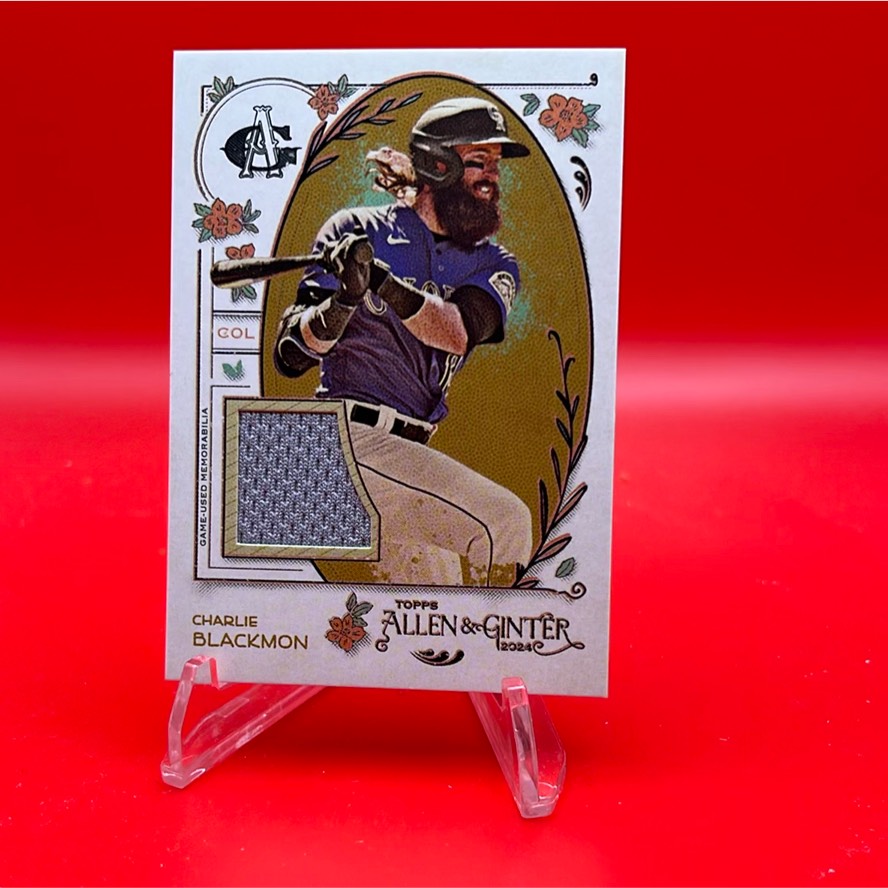 Charlie Blackmon 2024 Topps Allen & Ginter Full Size Relic Card ...
