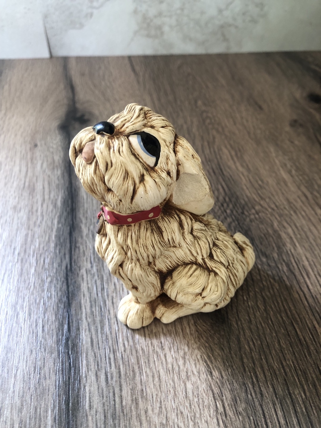 Vintage Pendelfin Studio Stonecraft Hand Painted Figurine "Tammy" Dog
