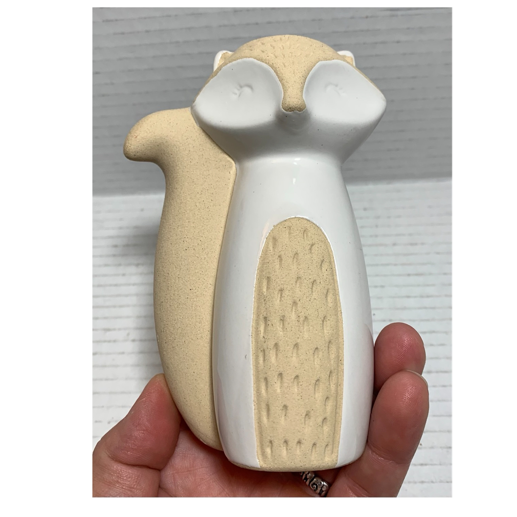 Ceramic Fox Bud Vase 5.25” Tall
