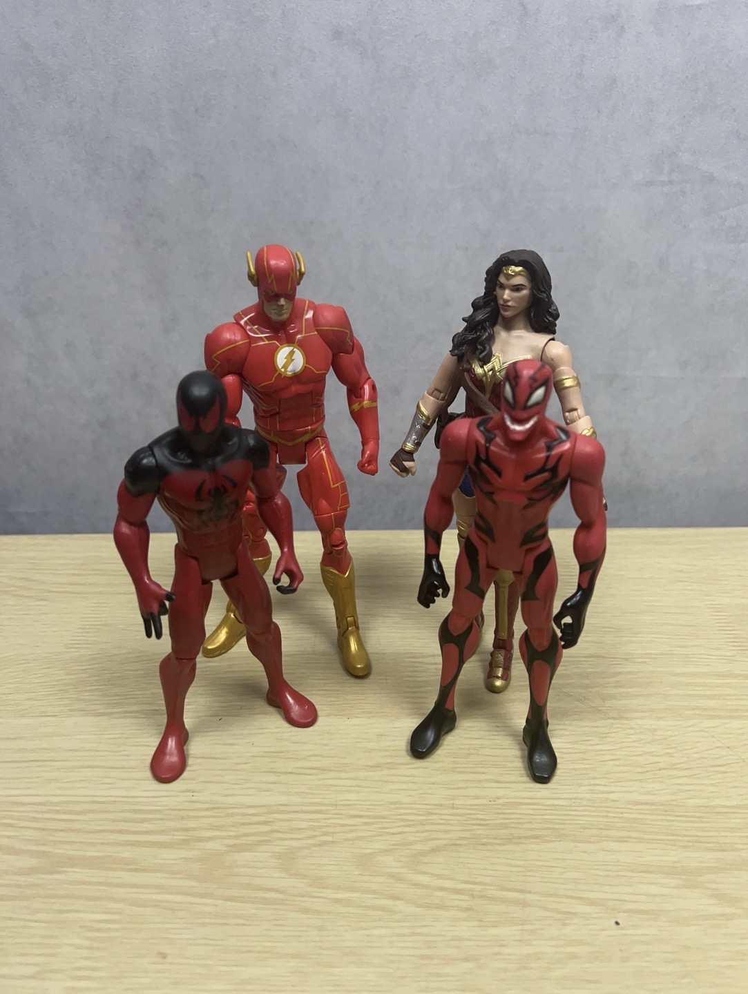 Marvel Comics Heroes Spider Man,Wonder Woman, Flash & Spider Man ...