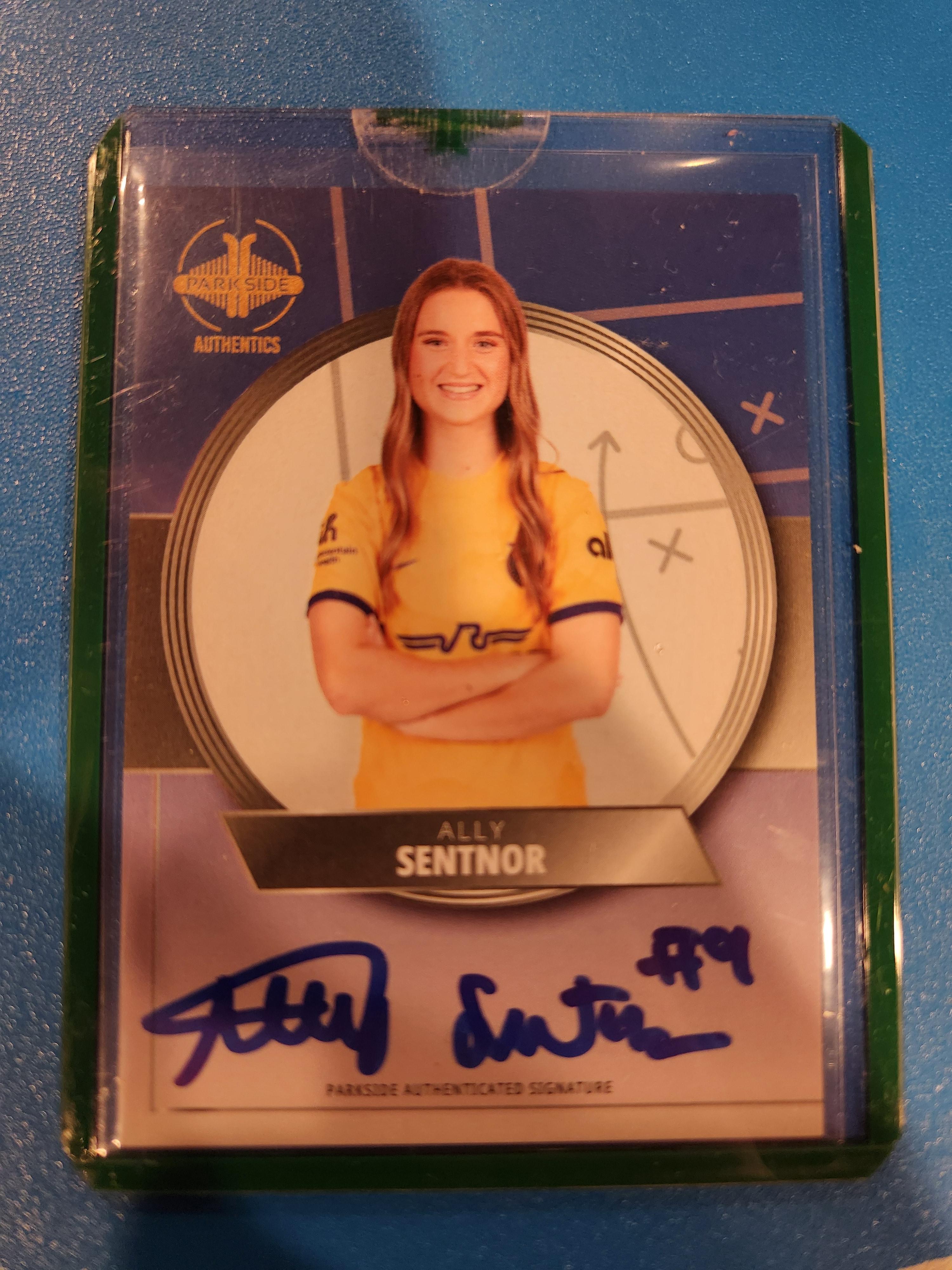 Ally Sentnor Parkside Keeper Blue Signature Series Autograph 3/10