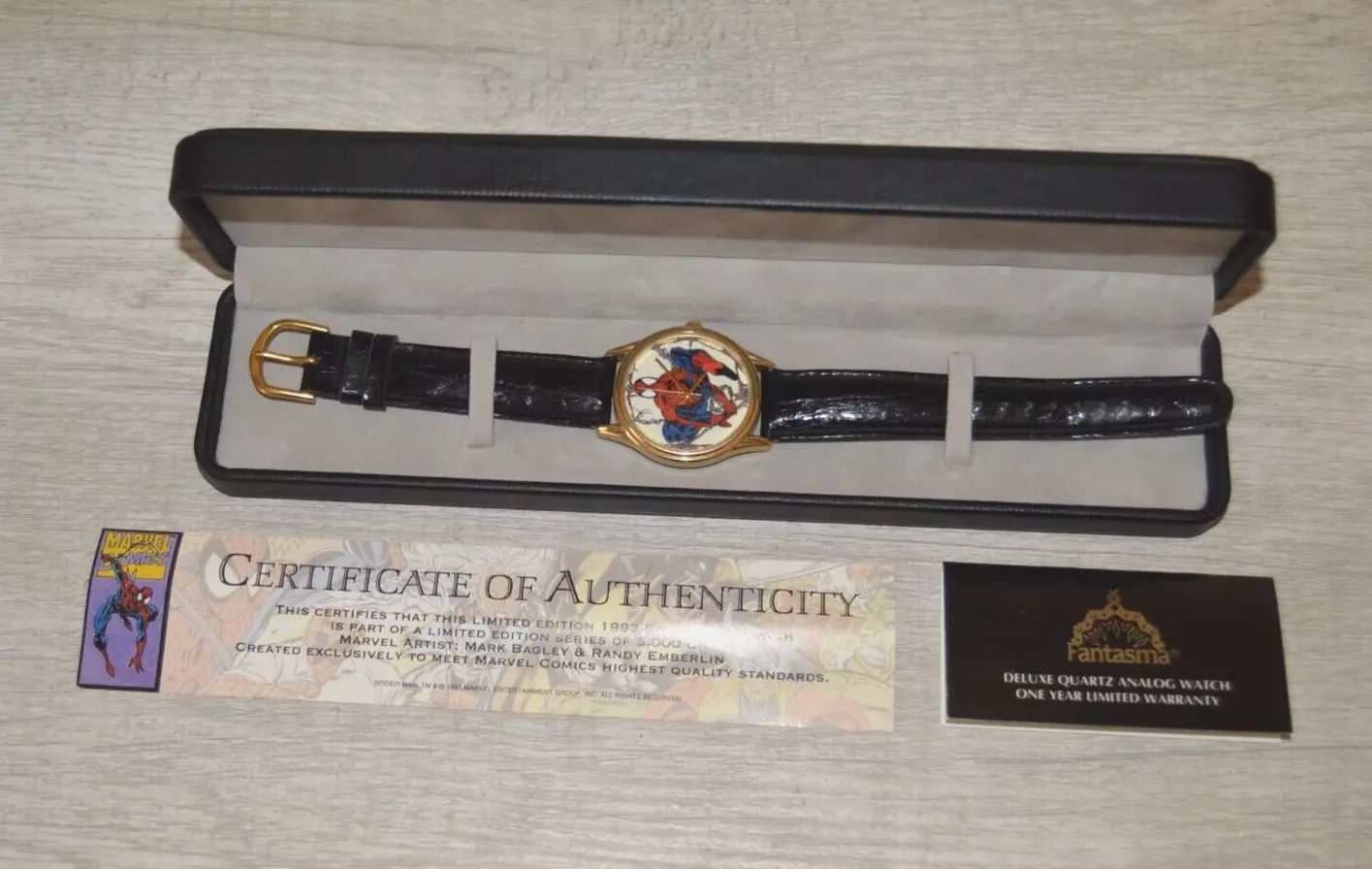 Spiderman Vintage Watch Fantasma Watch Mark Bagley & Randy Emberlin ...