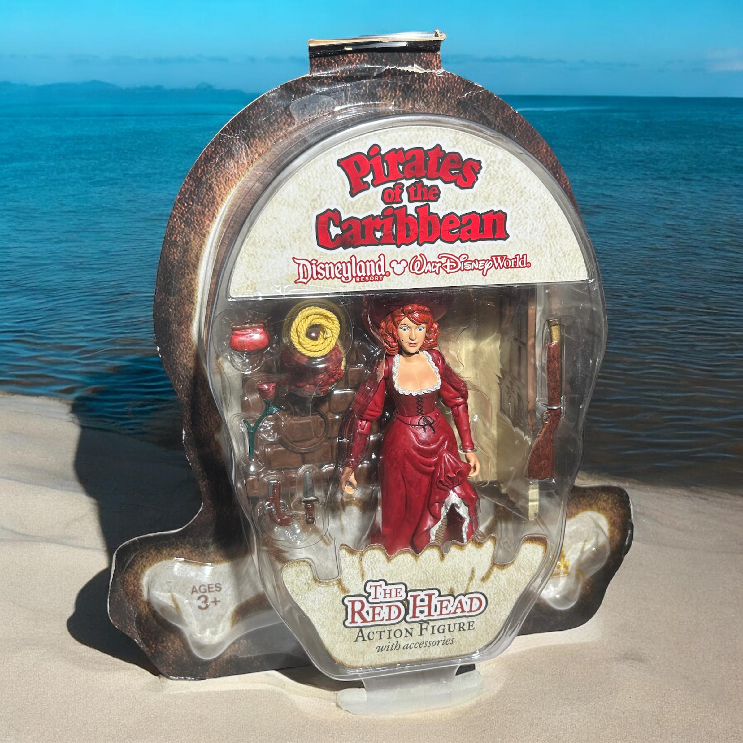 Disneyland Resort Pirates of the Carribbean The Red Head Action Figure ...