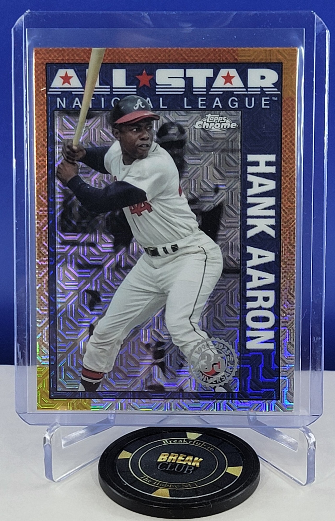 Hank Aaron 2025 Topps Series 2 Silver Pack 1990 Chrome Mojo ALL-STAR ...