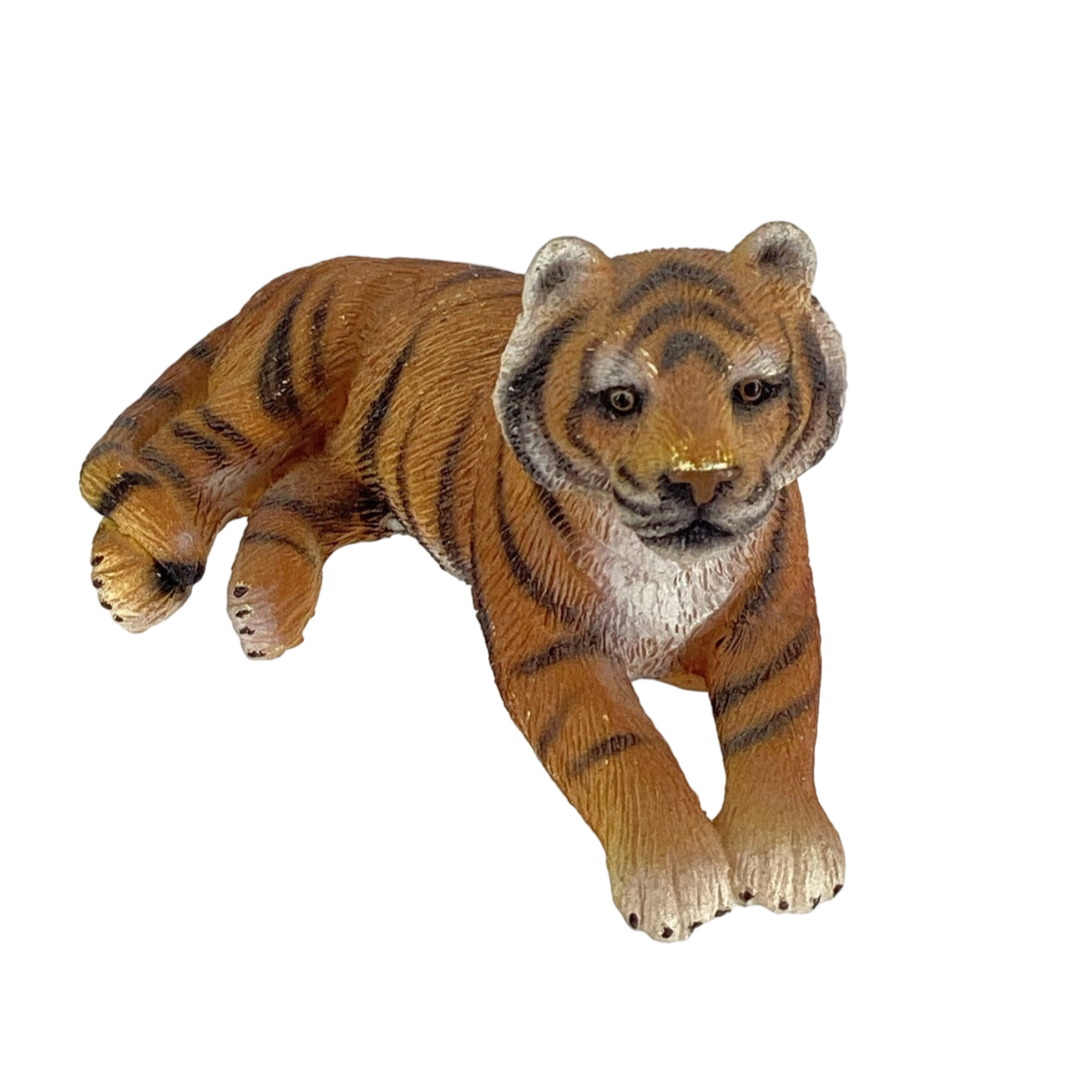 Miniature Relaxing Tiger Cub Figurine
