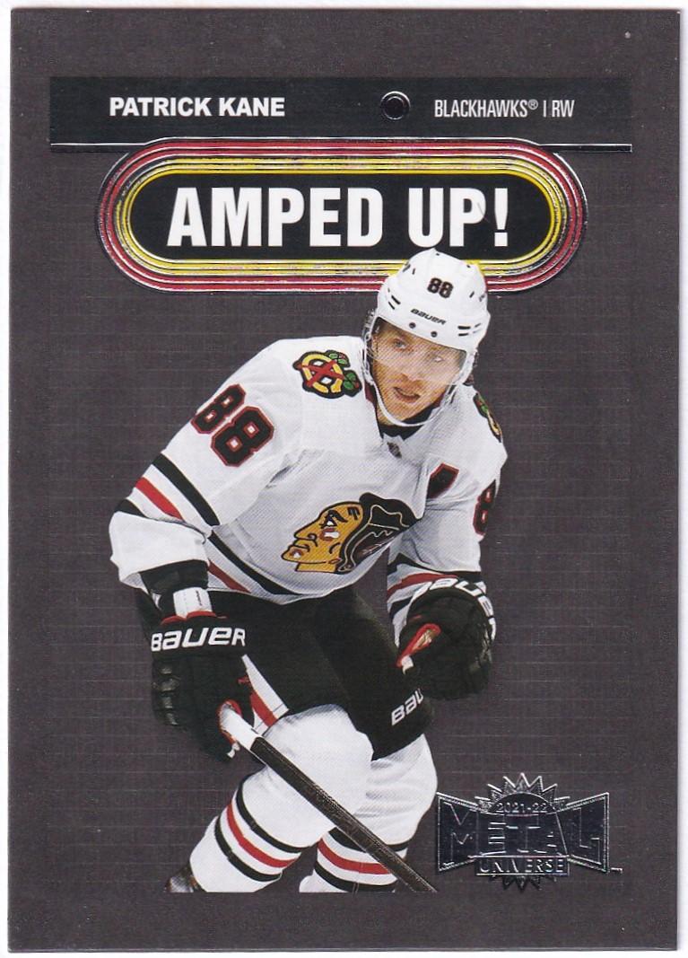 2021-22 Metal Universe Amped Up #AU3 Patrick Kane Chicago Blackhawks ...