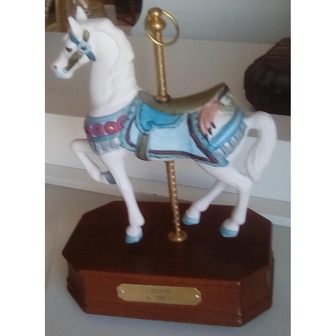 Vintage Musical Carousel Horse on Base Loof c.1911