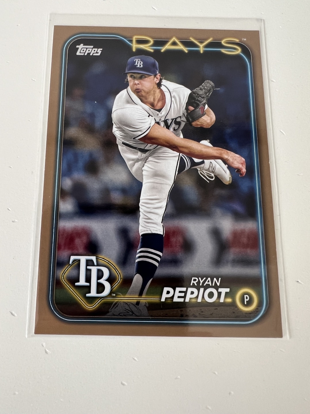 Ryan Pepiot Topps Gold /2024 Tampa Bay Rays