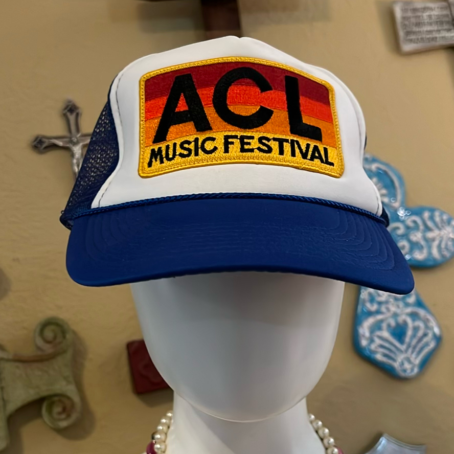 Austin City Limits Music Festival, Hats, Blue Retro Vibes