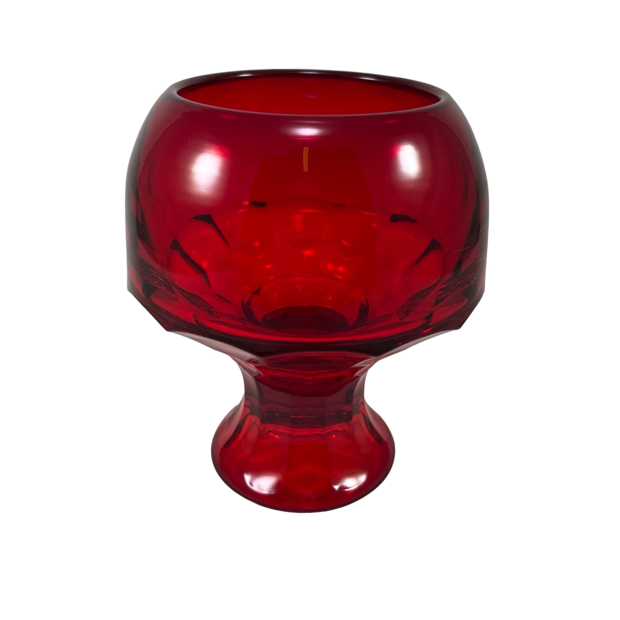 Viking Ruby Red Georgian Glass Vase