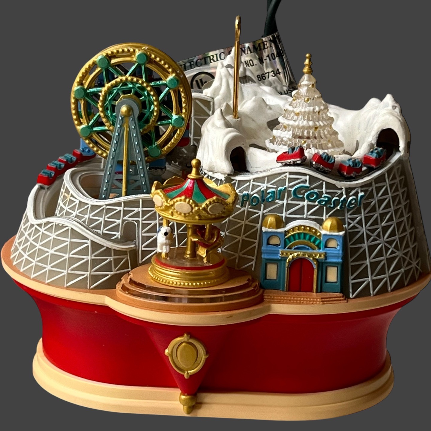 126. Hallmark Keepsake 2003 Polar Coaster Magic Movement Ornament