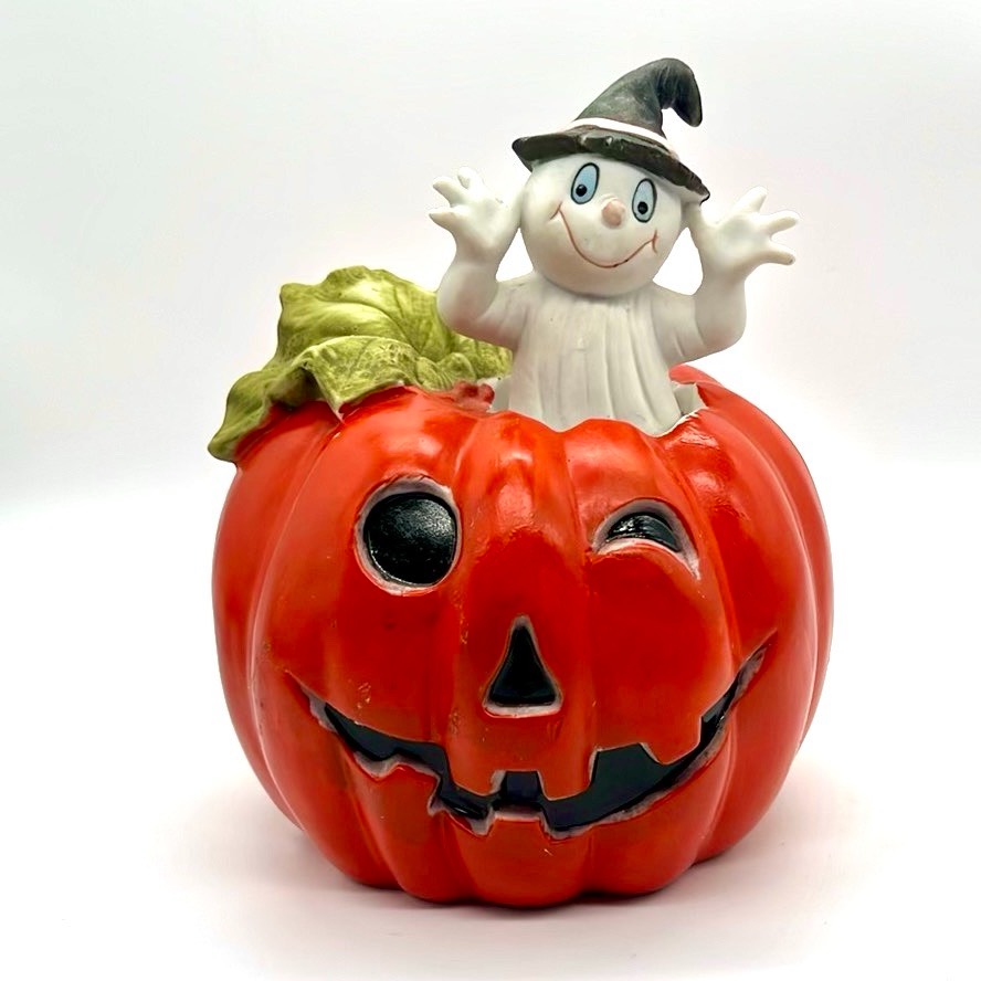 Brinn's Halloween Ghost & Jack O Lantern Pumpkin Porcelain Night Light ...