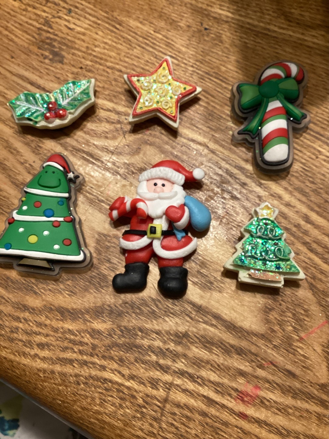 Christmas Refrigerator Magnets Set Of 6