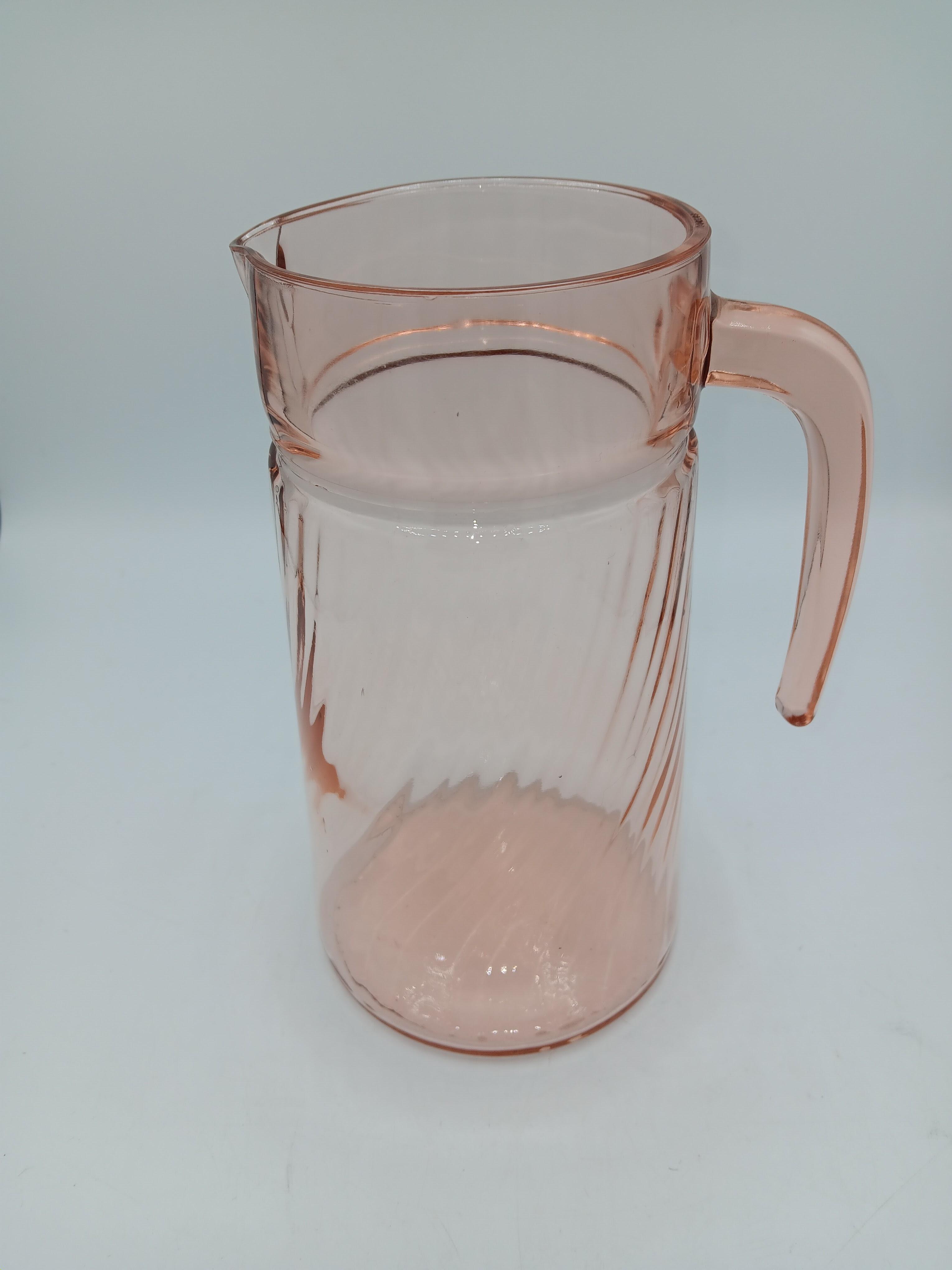 Luminarc Roseline Swirl Pitcher Made In France