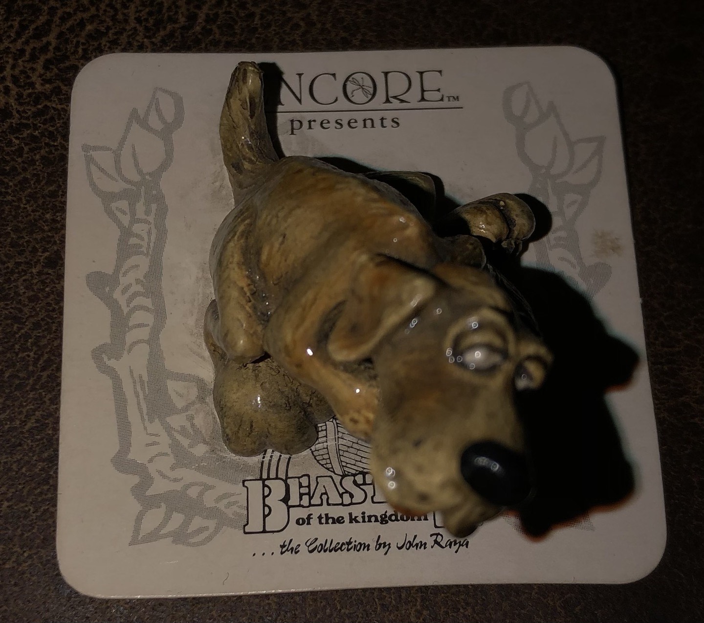 #16- Vintage 1988 John Raya Former Disney Artist Blonde Hound Dog 1.5"