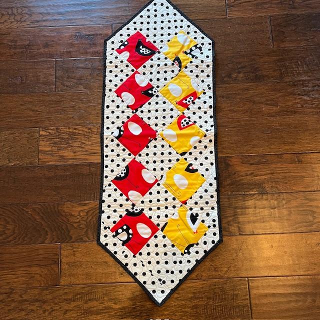 Chicken Quilted Table Runner 15" x 42"