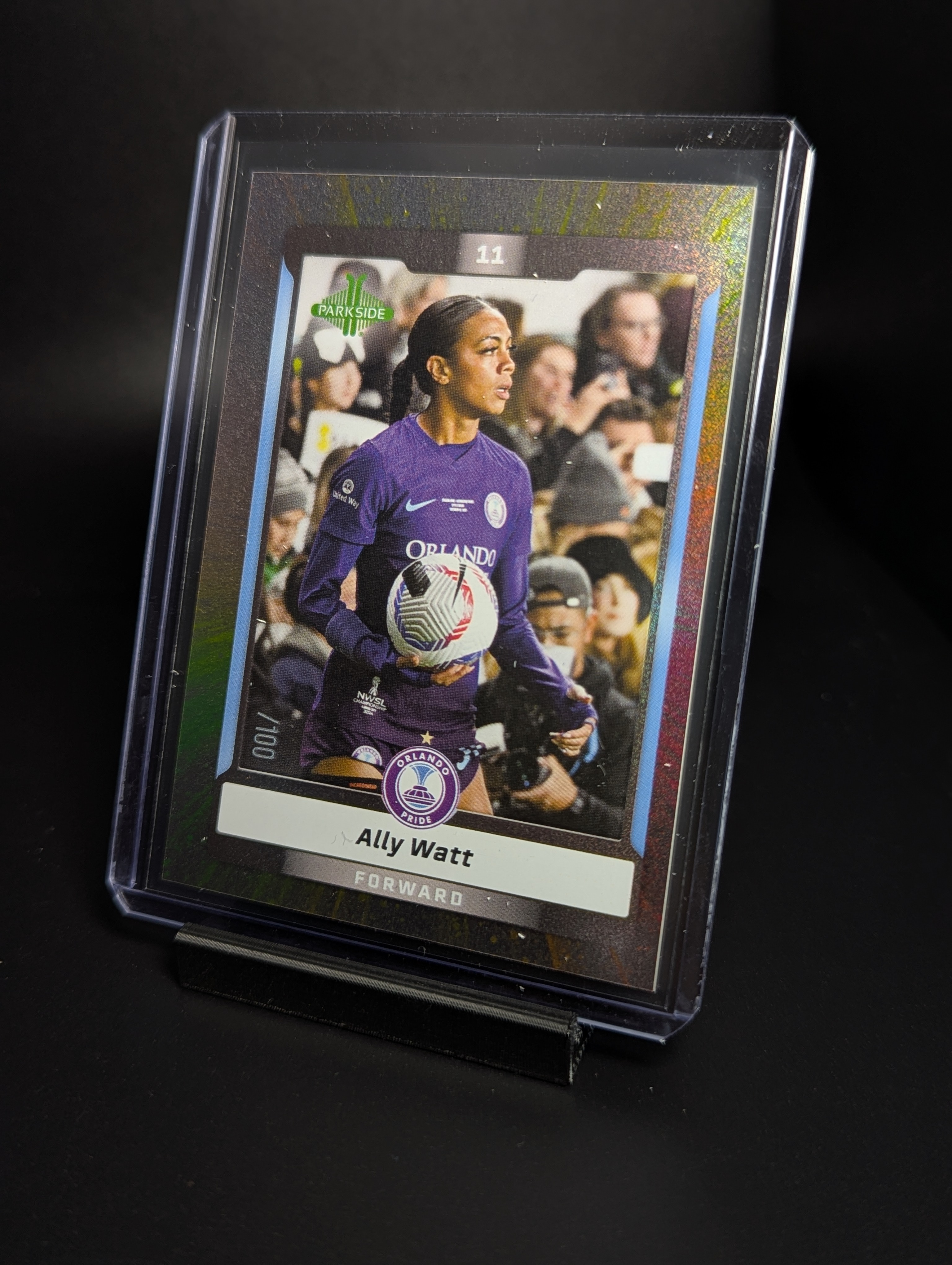 2025 Parkside NWSL Vol 1 Shimmer /100 Ally Watt Orlando Pride