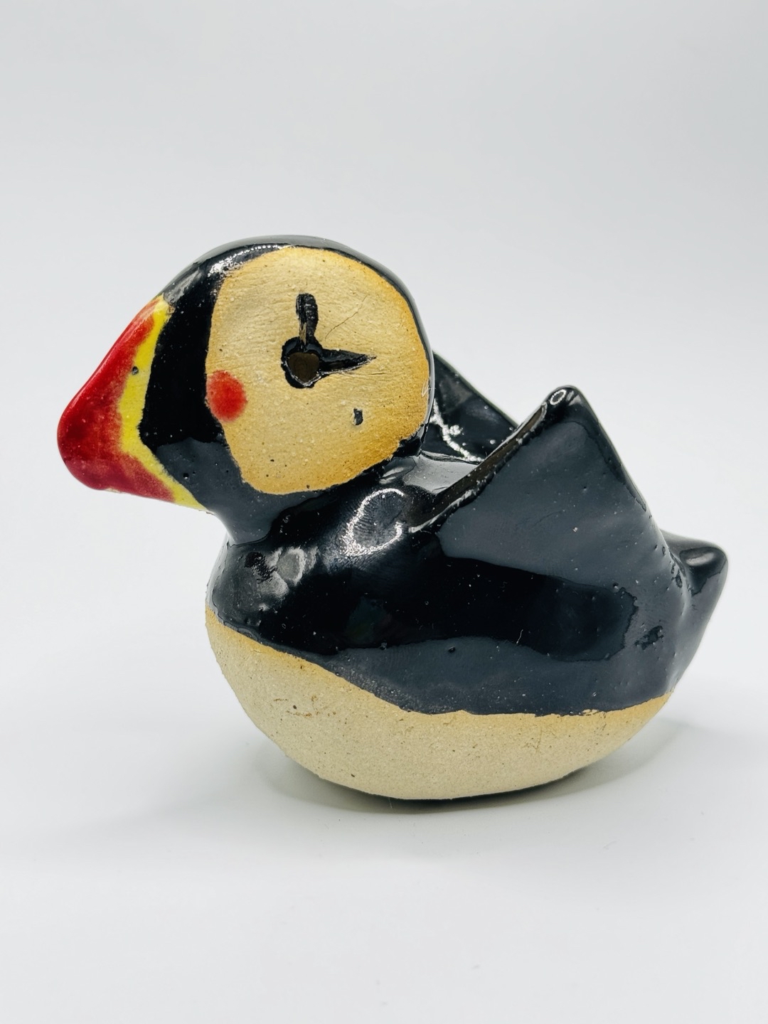 Studio Pottery Puffin Figurine