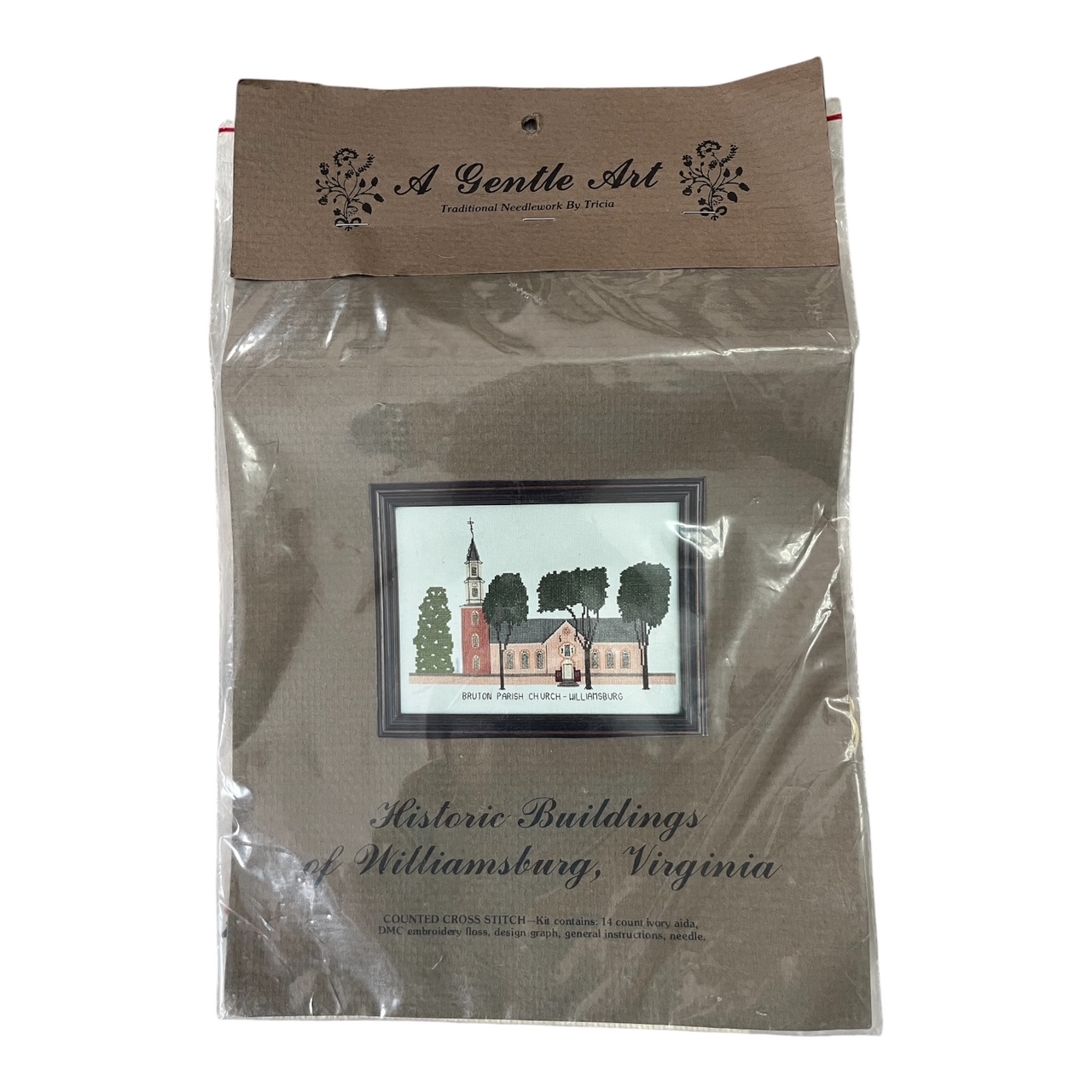 A Gentle Art by Tricia Cross Stitch Kit – Vintage - Bruton Parish ...