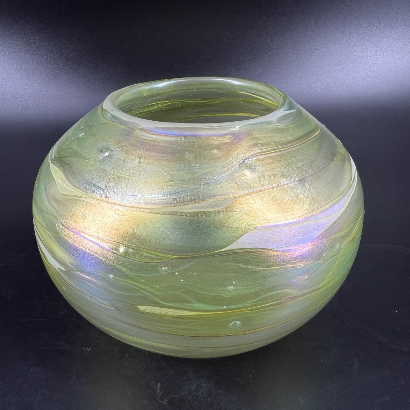 Wheaton Arts Glass Iridescent Vase