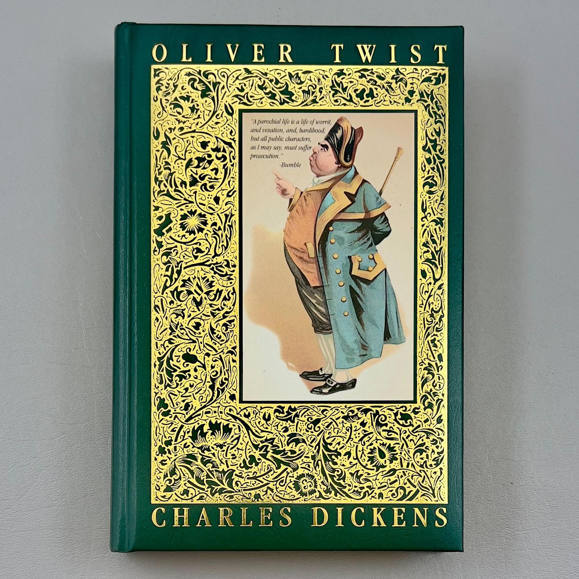 004 Oliver Twist Charles Dickens Trident Press HC Deluxe Edition Gold Guild