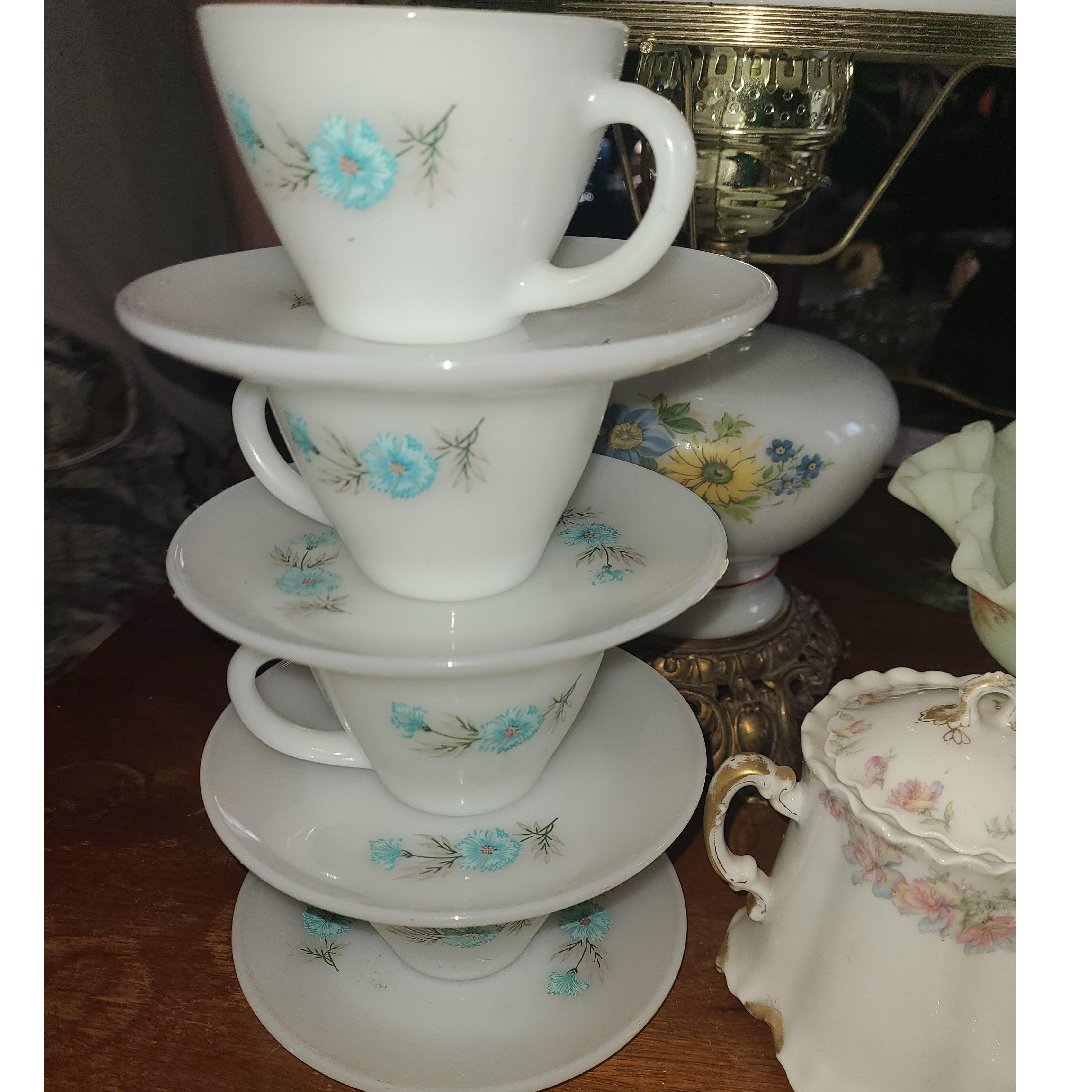 Vintage Fire King Tea Cup and Saucer Set