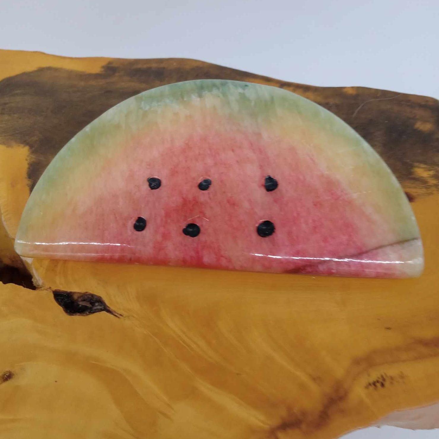 Marble watermelon slice, paperweight, decor