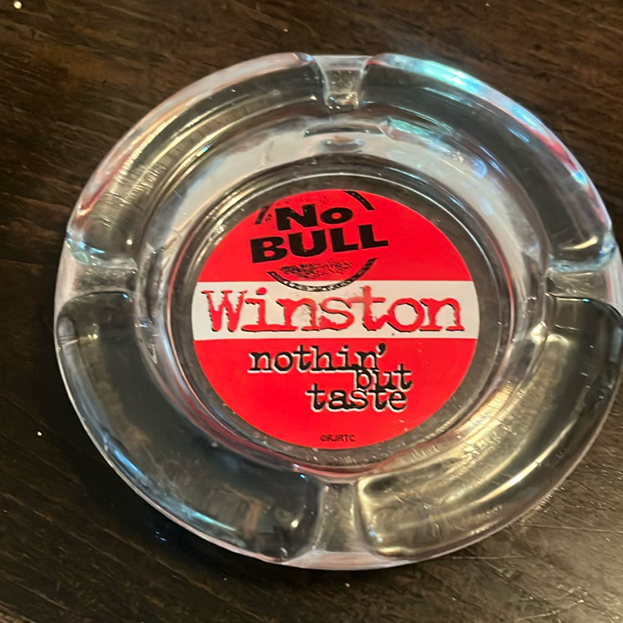 Winston Glass Ashtray