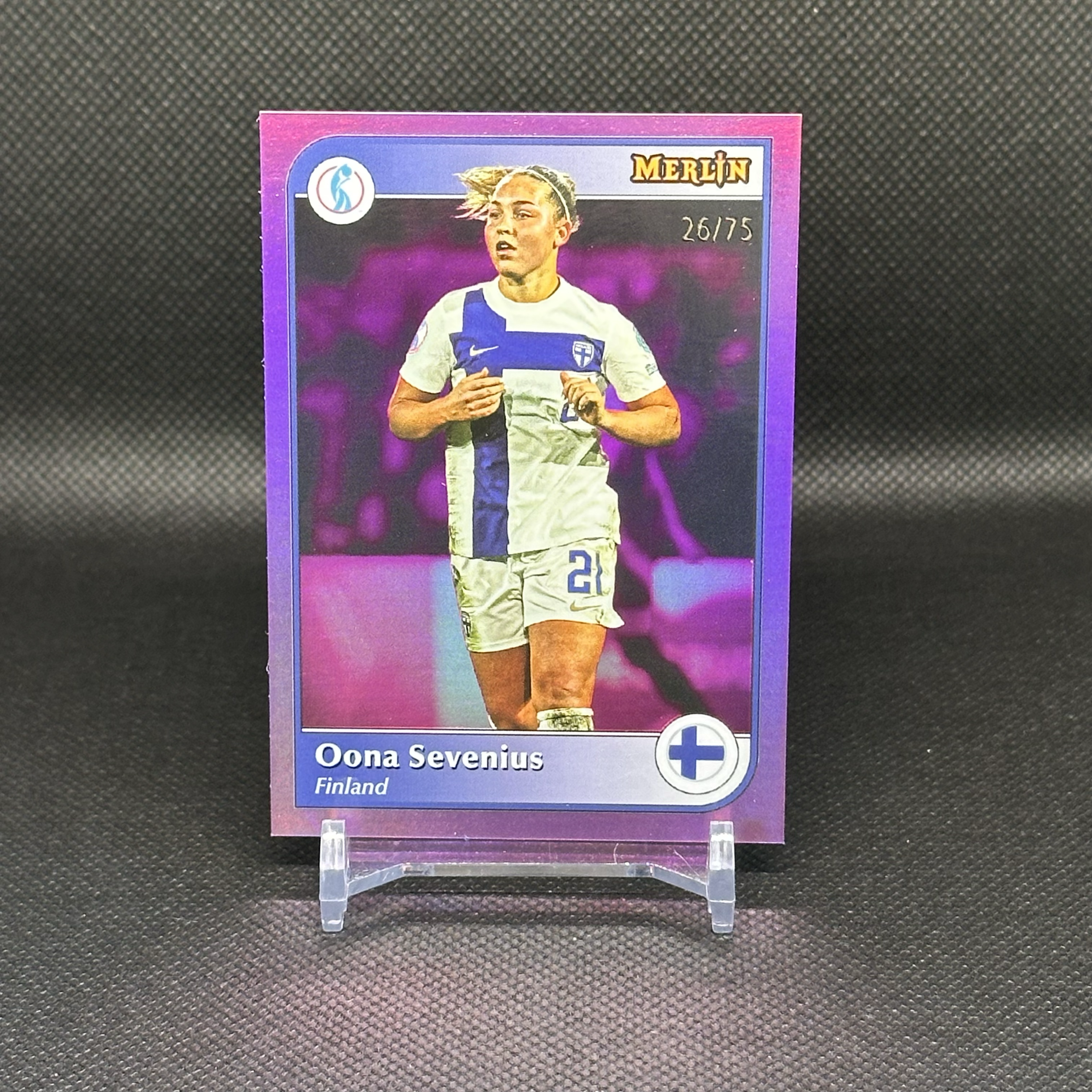 Oona Sevenius Eurostars /75 2025 Topps Merlin Euros - Finland