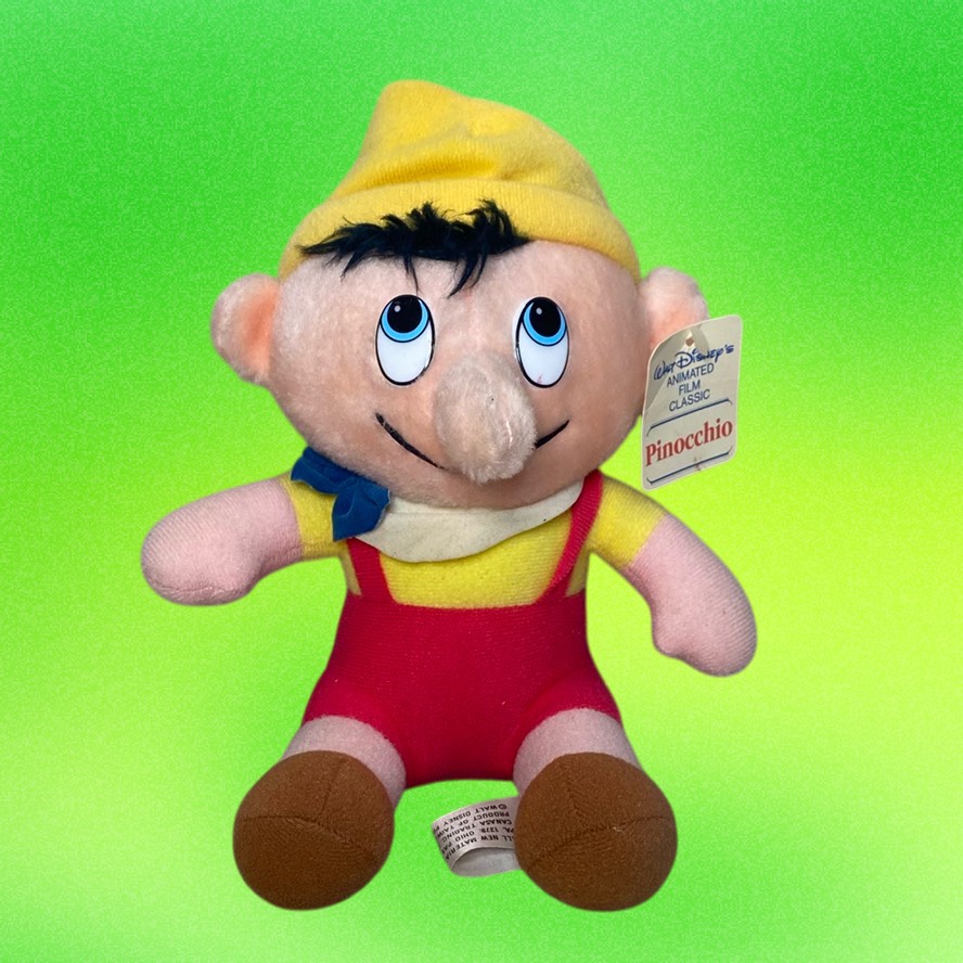 Vintage Classic Pinocchio 8” Plush Walt Disney Animated Film 🎥