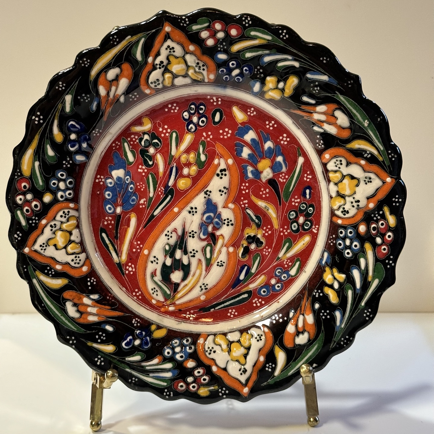 130 Turkish Wall Plates, Vivid Colors, Hand Painted & Decorated ...