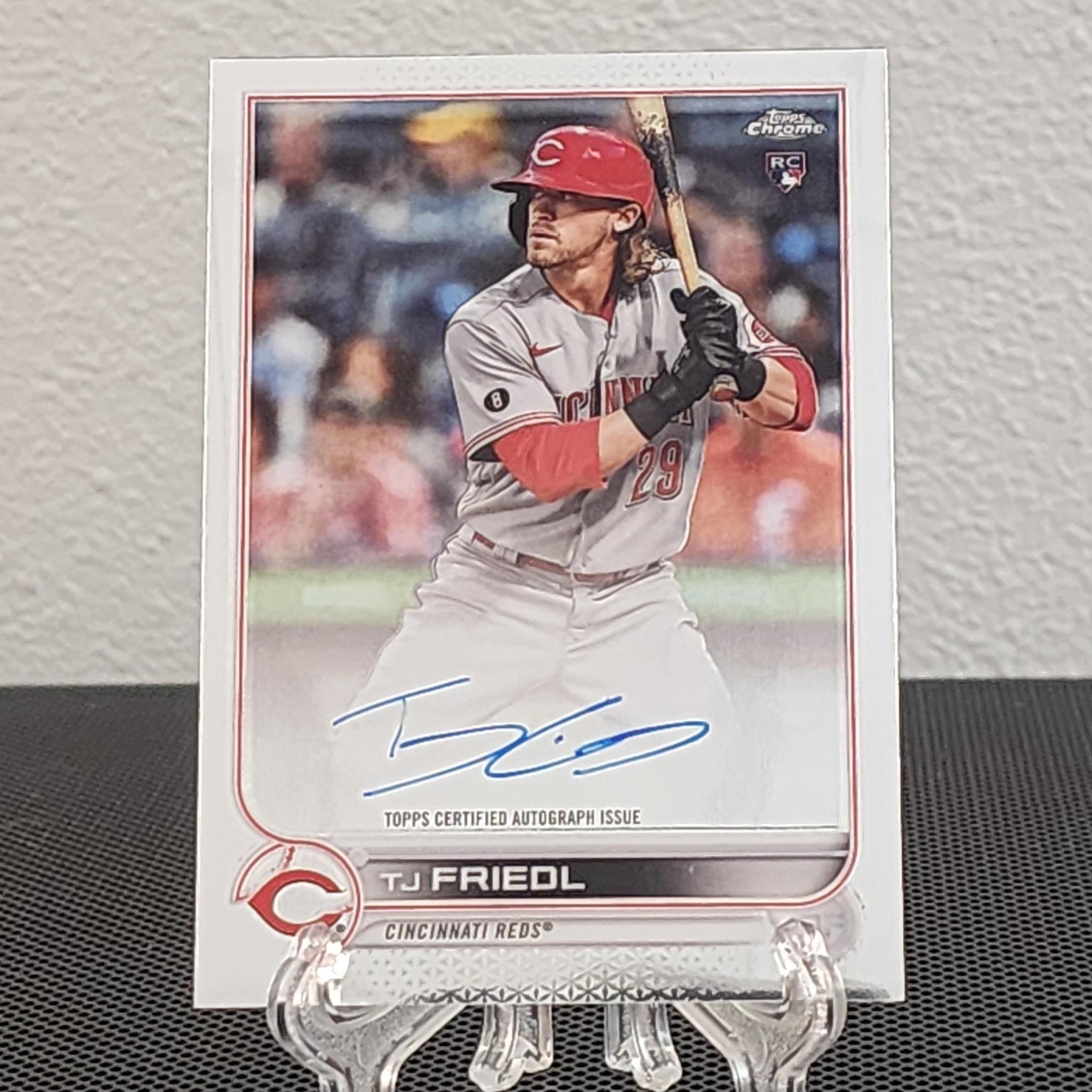 TJ Friedl 2022 Topps Chrome Rookie Autograph - Reds