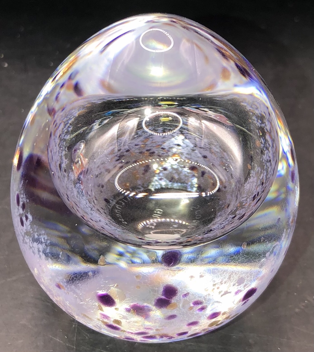 #01c - Vintage Caithness Paperweight- Grace Oval