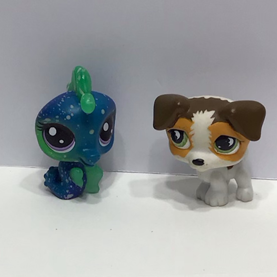 Lot Of 2 LPS Littlest Pet Shop Cosmic Pegasus Seacolt Sea Horse & Jack ...