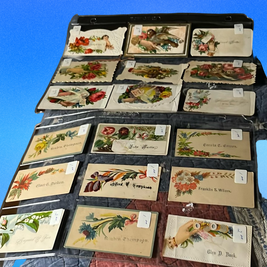18. Lot Of 18 Vintage Victorian Calling Cards From The 1800 And 1900S.