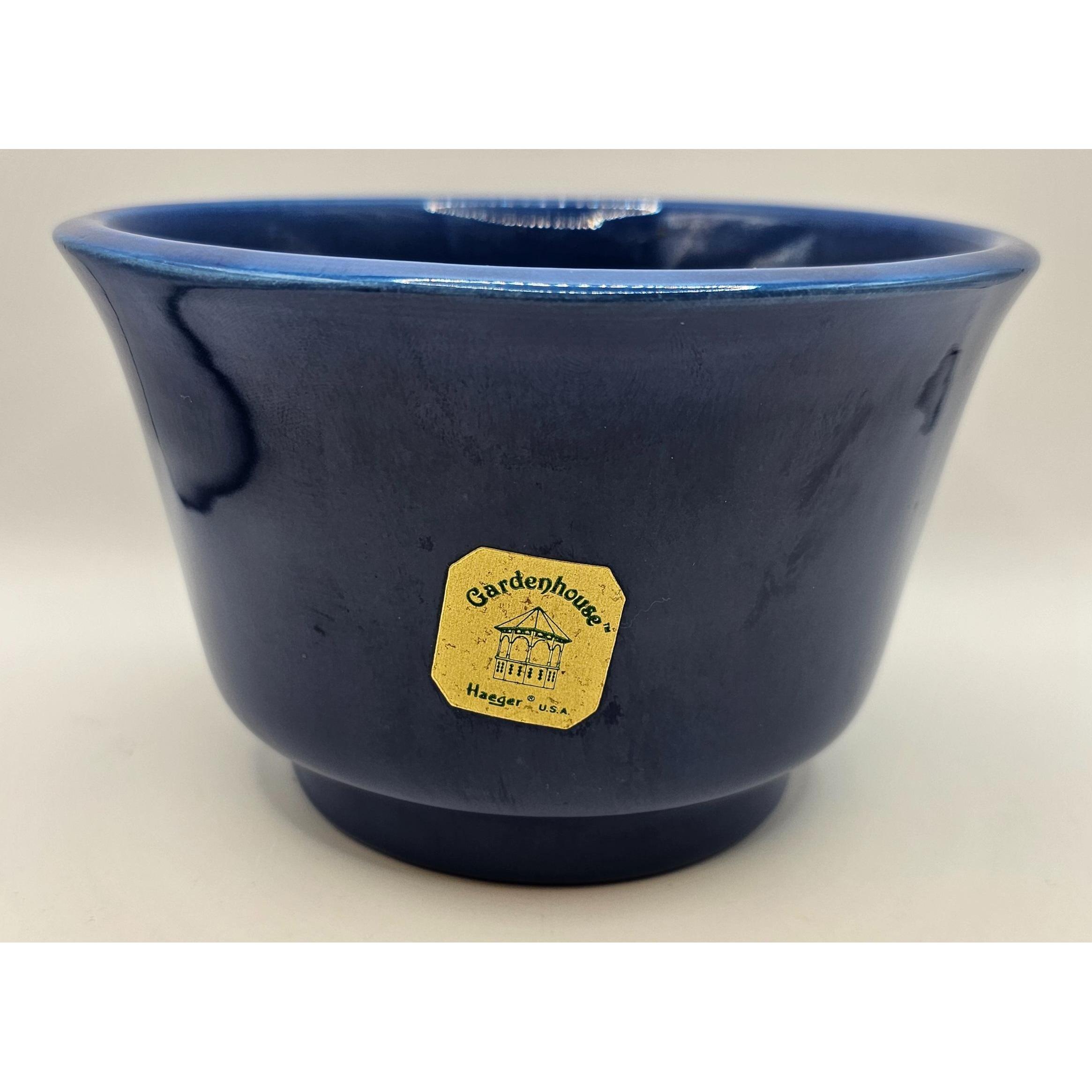 Haeger Gardenhouse Blue Flower Pot