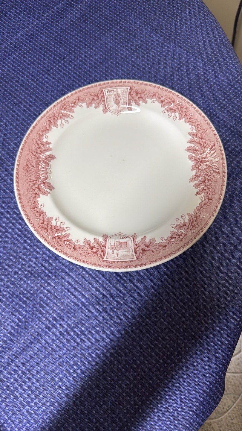 Sold Wedgwood Red Transferware Plate U.S. Military Academy 9.25” RARE ...