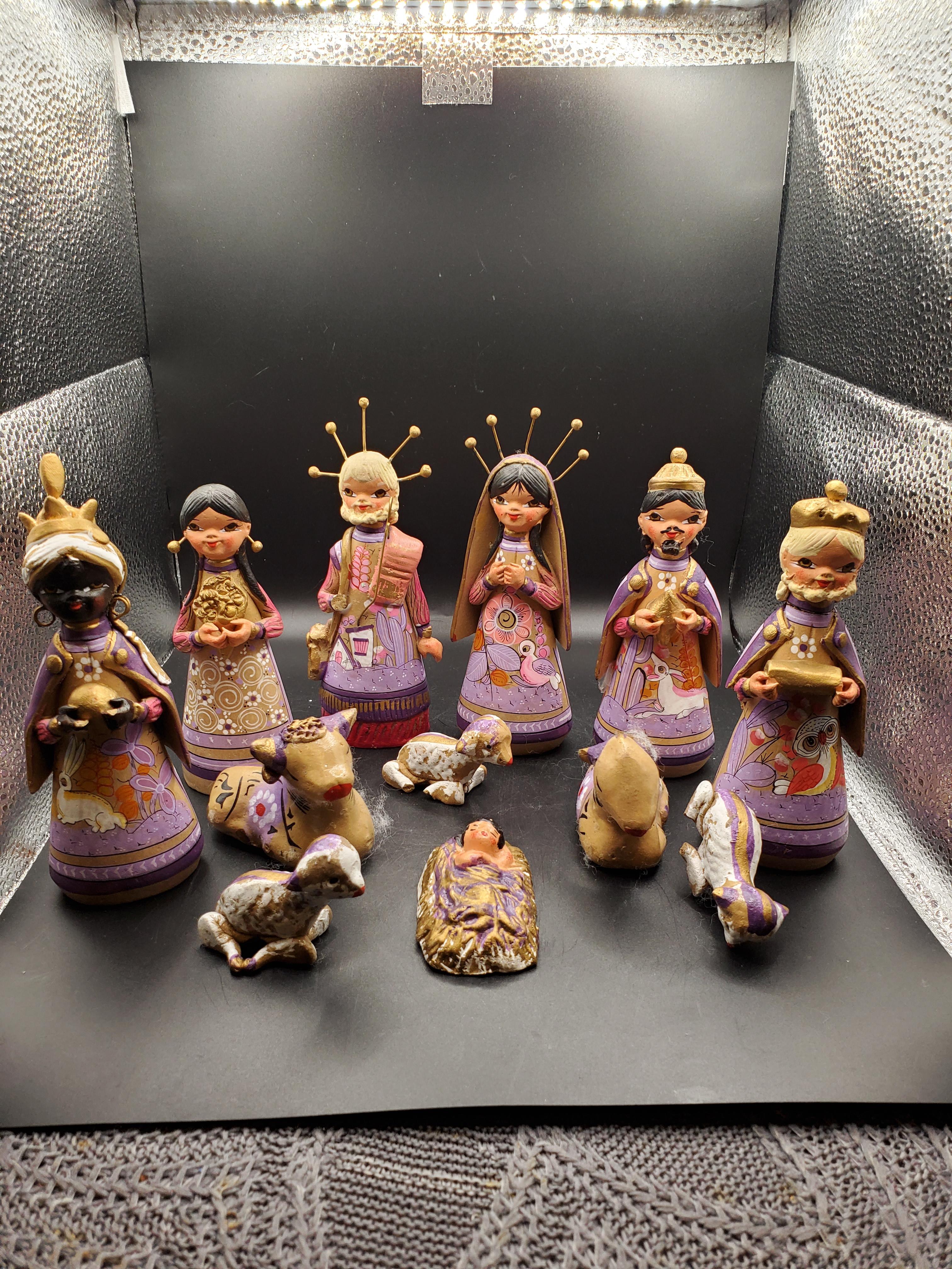 Handcrafted Mexico Nativity Set
