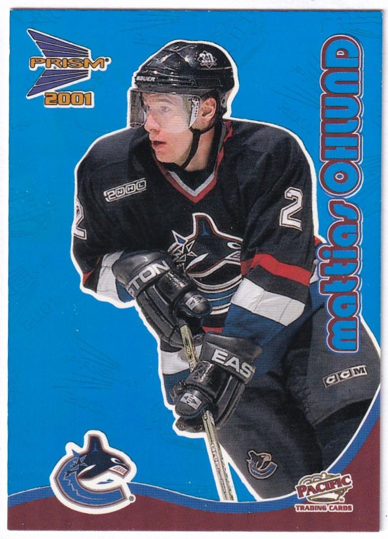 2000-01 McDonald's Pacific Blue #34 Mattias Ohlund Vancouver Canucks ...