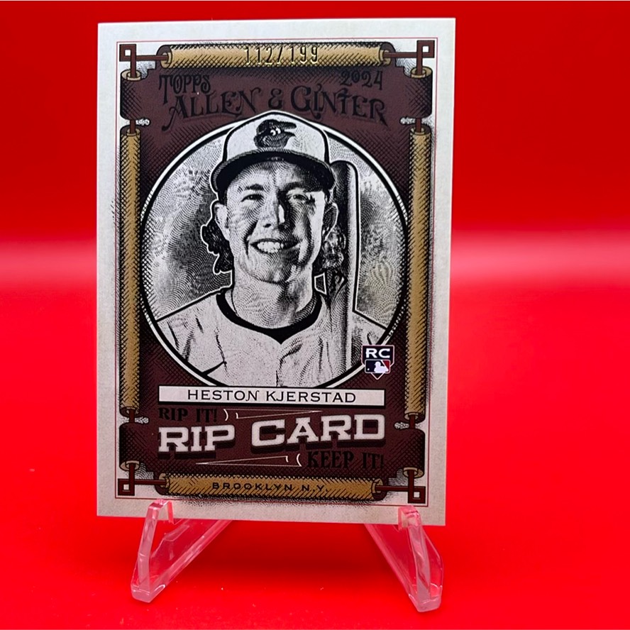 Heston Kjerstad 2024 Topps Allen & Ginter RC Rip Card Unripped 112/199 ...