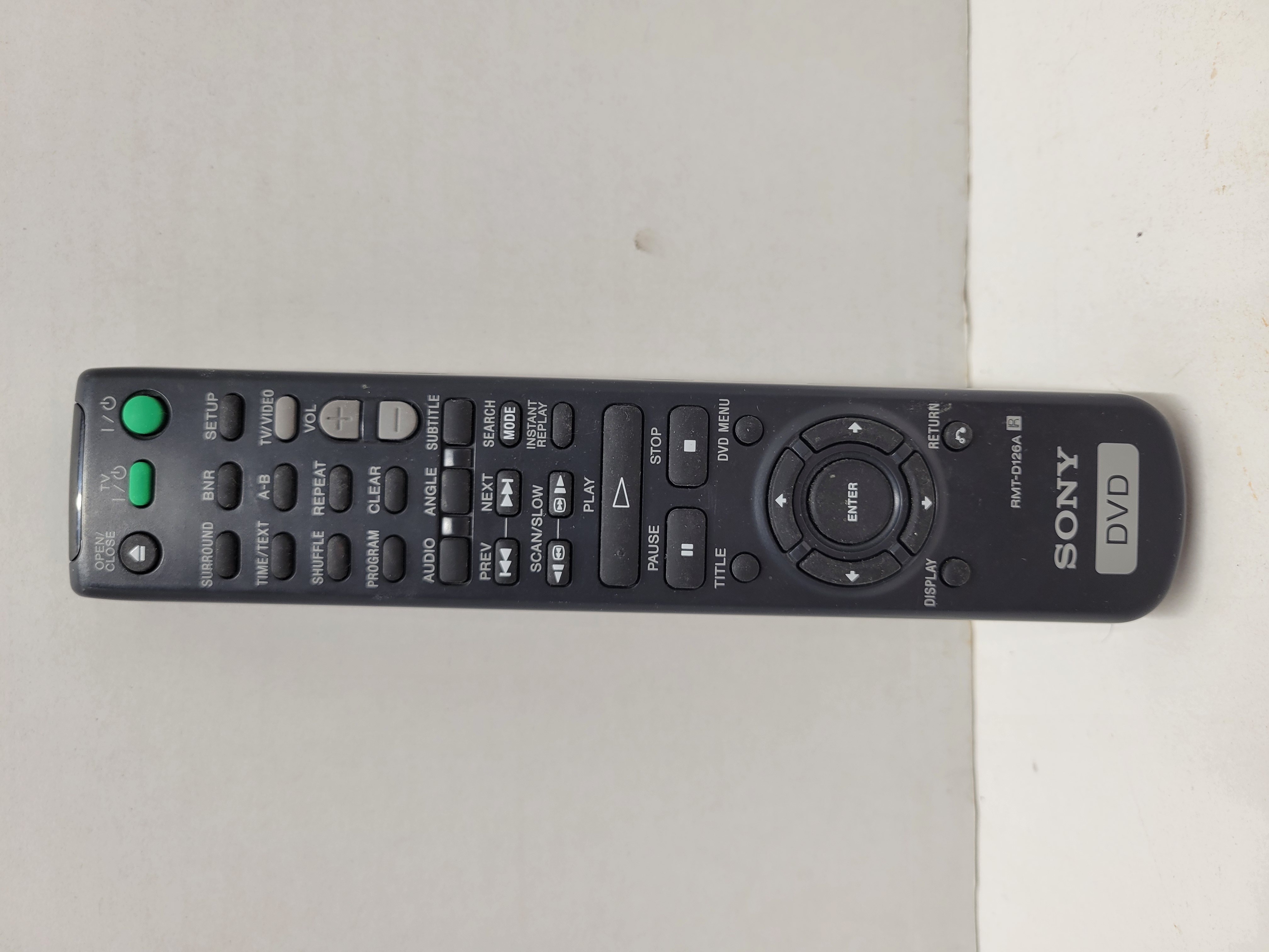 SONY REMOTE RMT-D126A REMOTE FOR DVP-NS300 DVP-NS300B DVP-NS300S DVD PLAYER