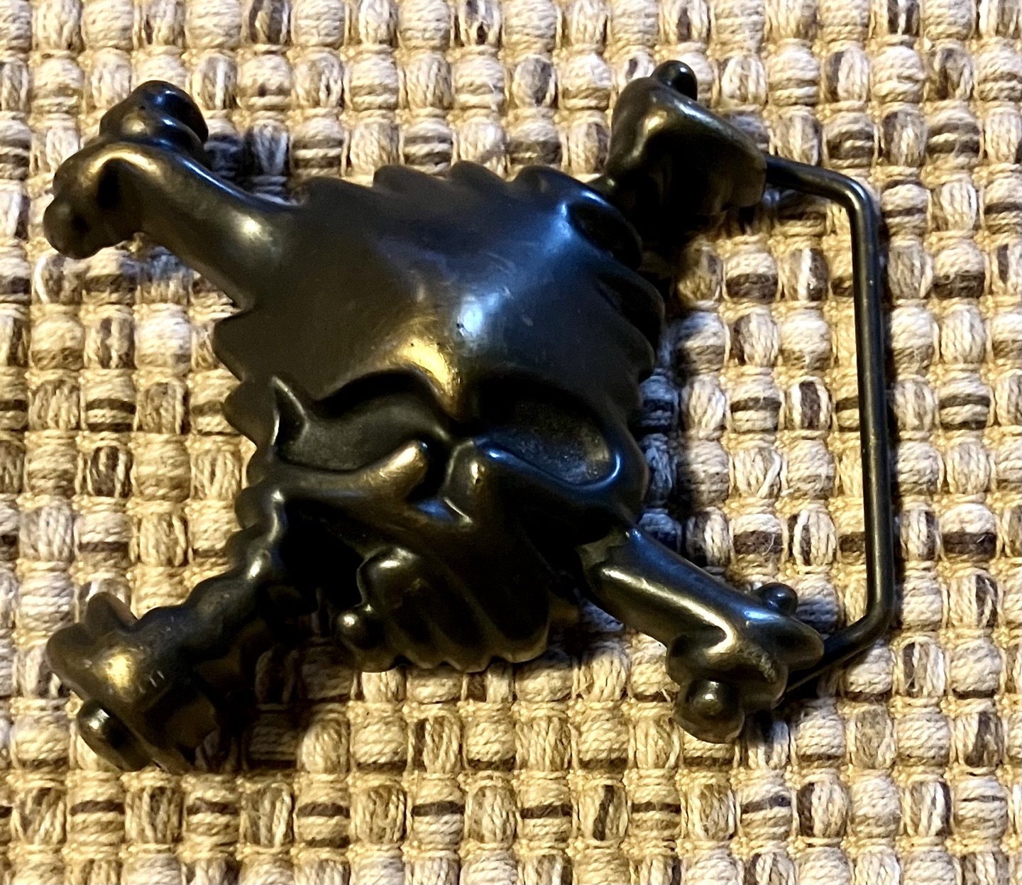 OAKLEY Skull & Crossbones 3 Pin Belt Buckle ONLY Skull And Cross Bones ...