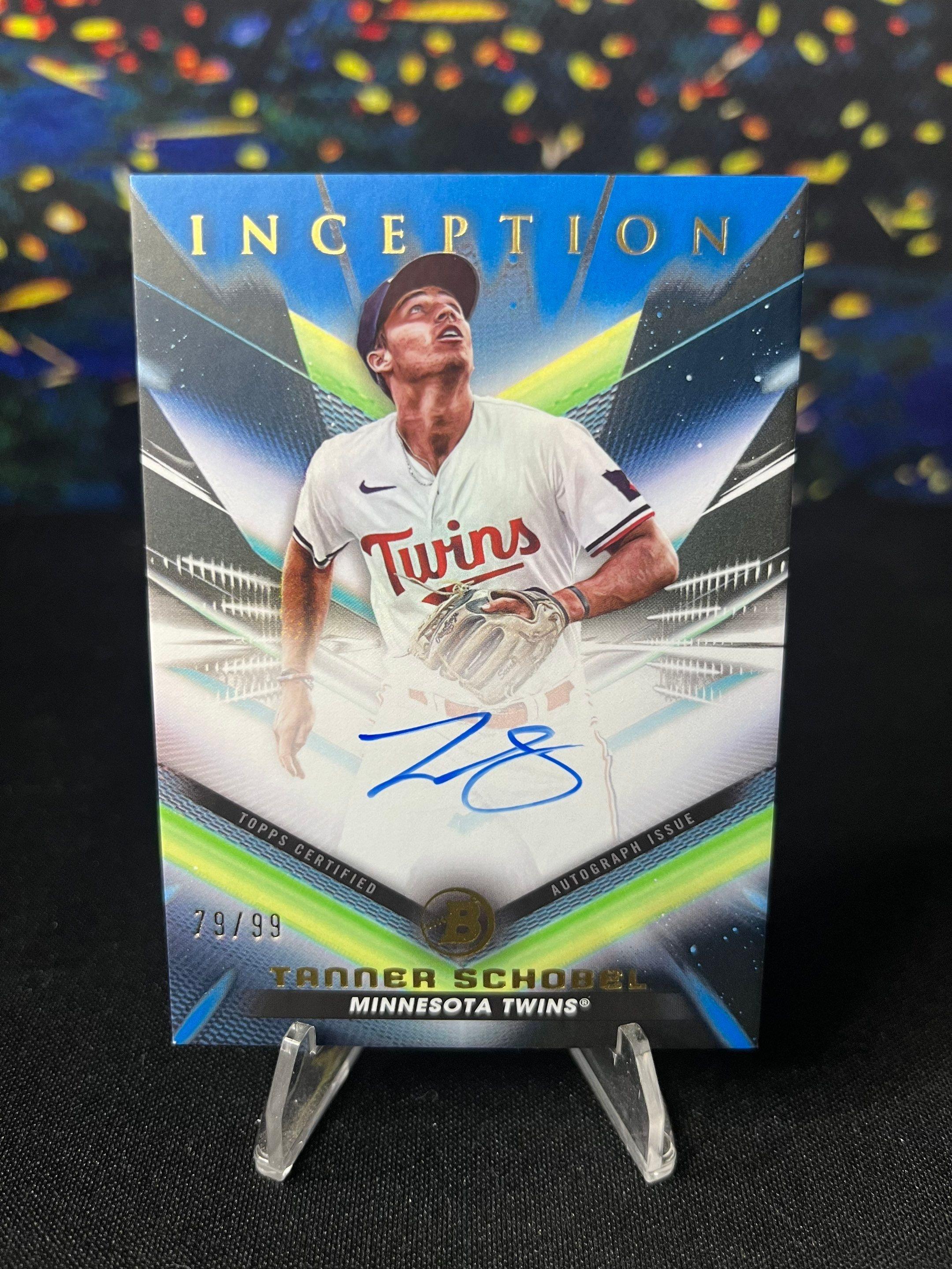 2023 Bowman Inception Blue Tanner Schobel Twins Prospect On Card Auto /99