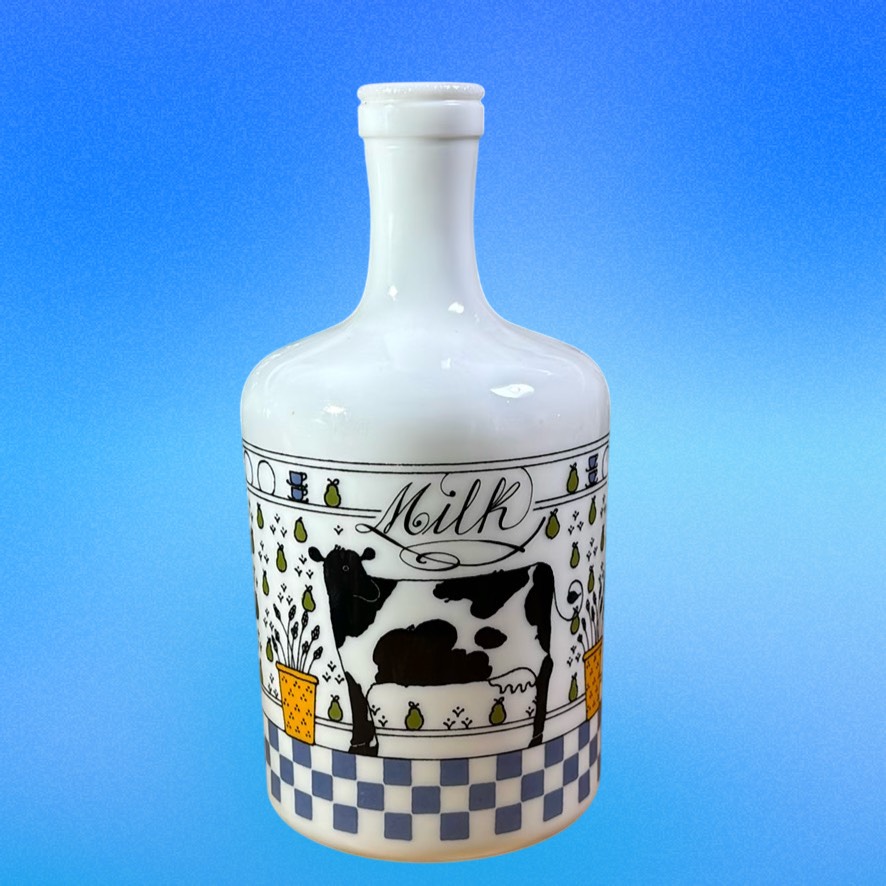 Italian Milk Glass 1/2 Gallon Milk Jug 1982 Designed By Alan Wood for ...