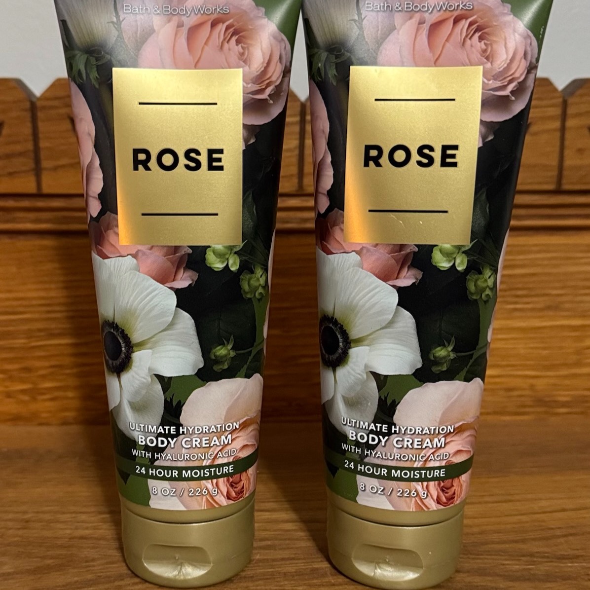 2 x Bath and Body Works Rose Ultra Shea Body Cream Lotion Moisturizer 8 ...