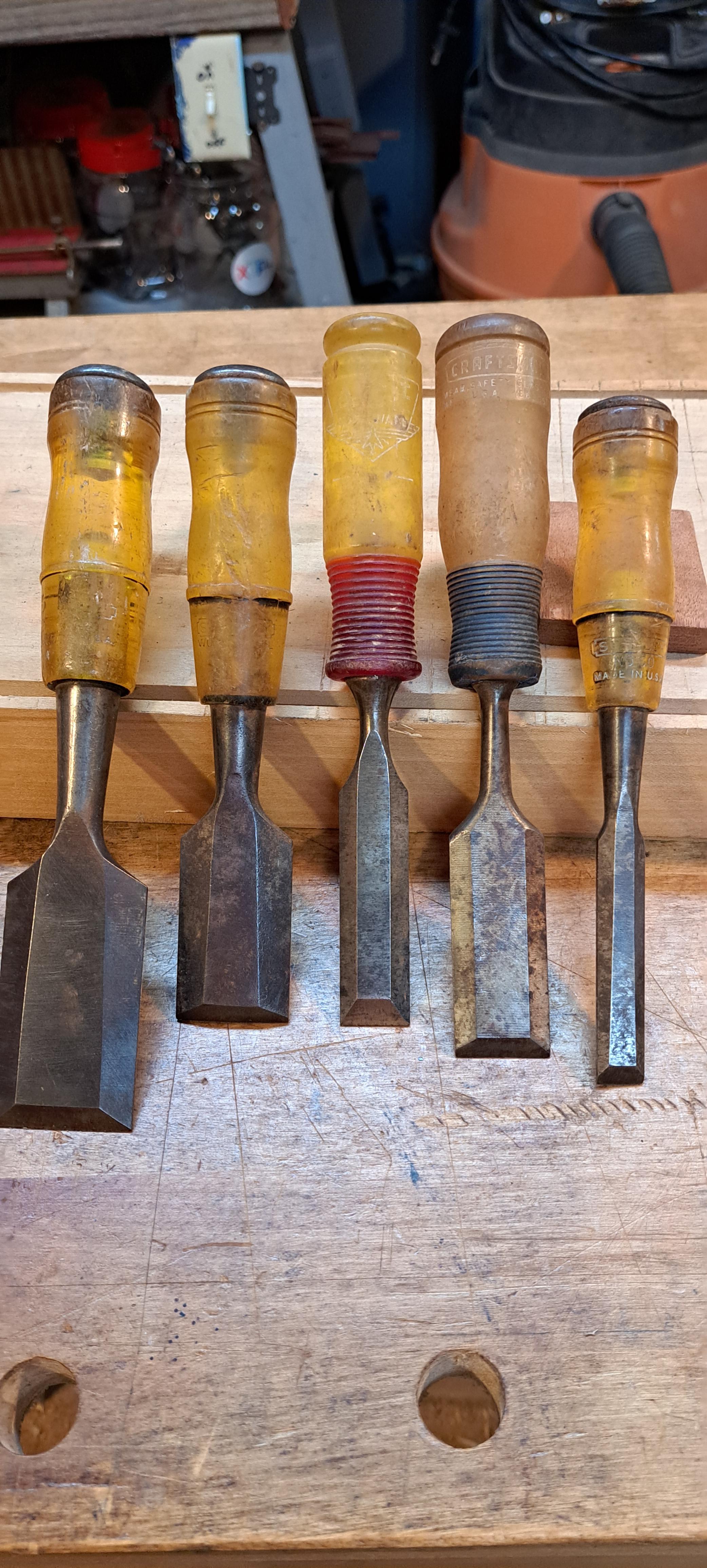 Set of Chisels #2 Stanley Craftsman to restore
