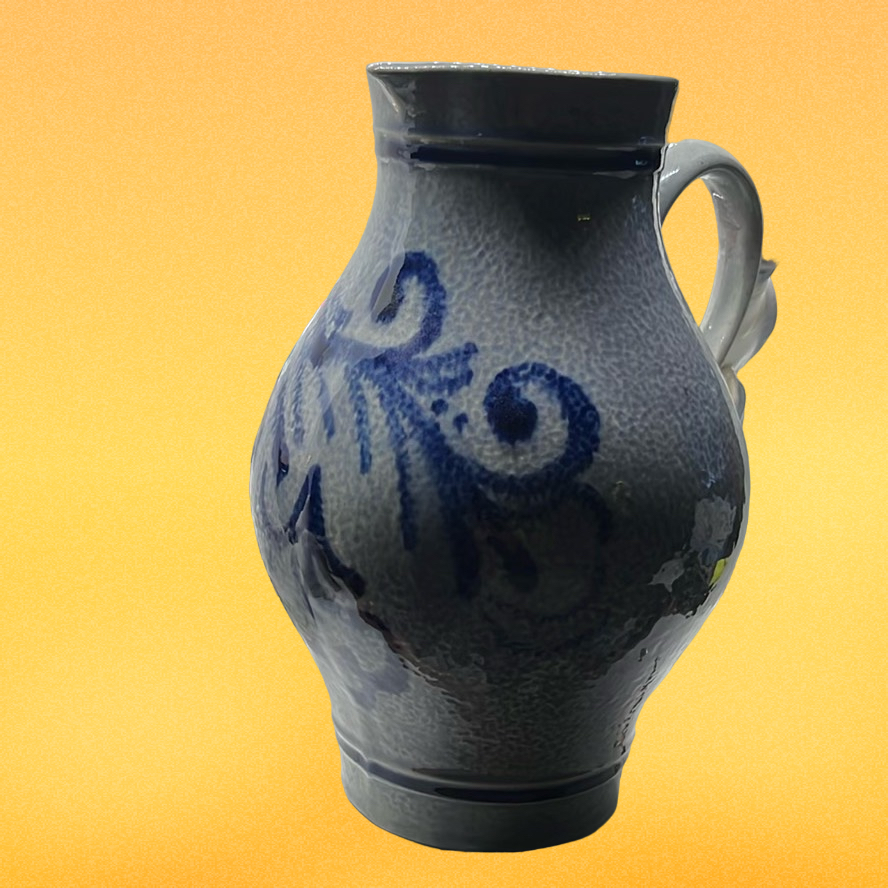 11. Vintage Marzi Remi Salt Glaze Pottery 3061 Pitcher 8” Germany