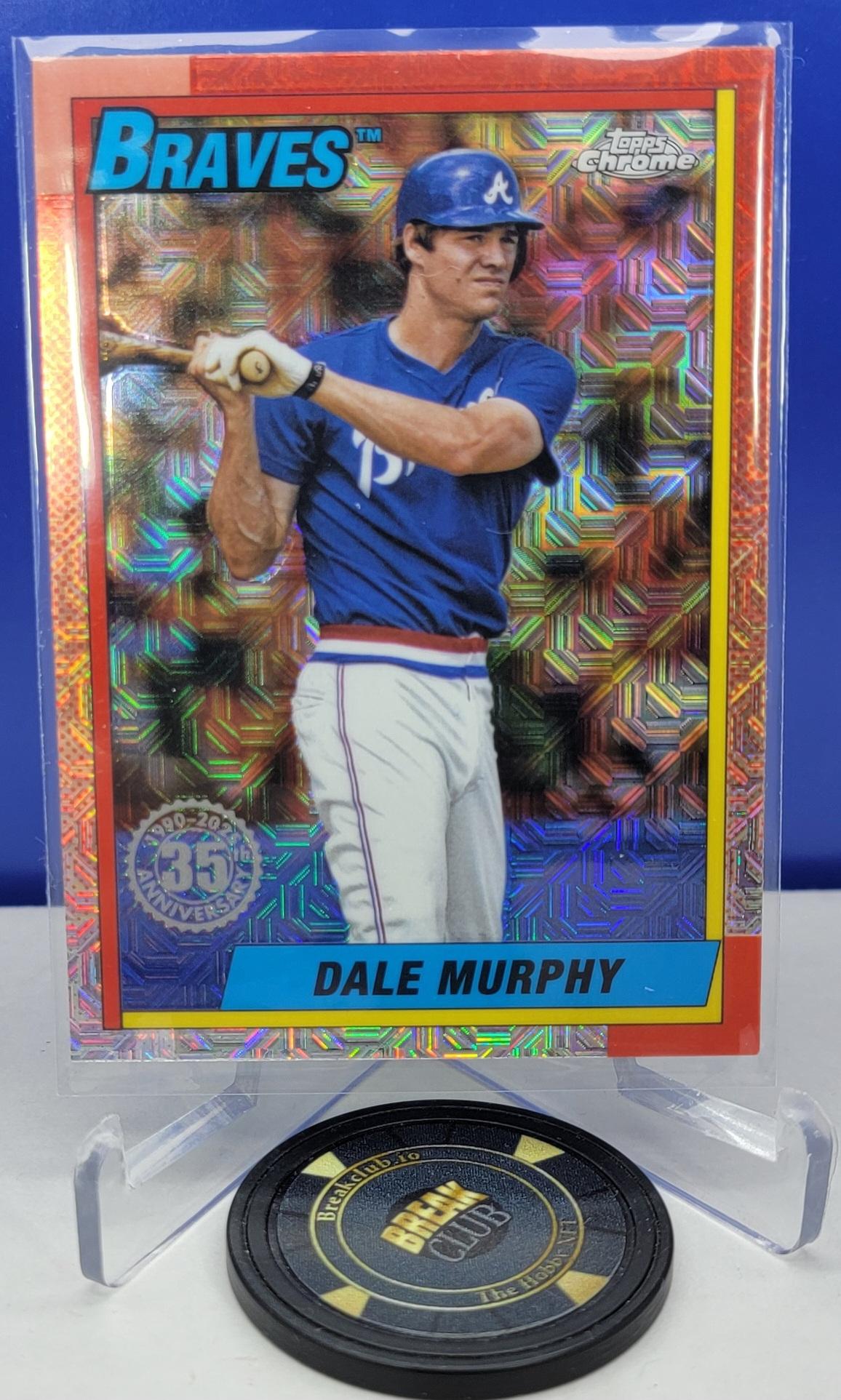 Dale Murphy 2025 Topps Series 1 Topps Chrome Silver Pack Mojo Refractor ...
